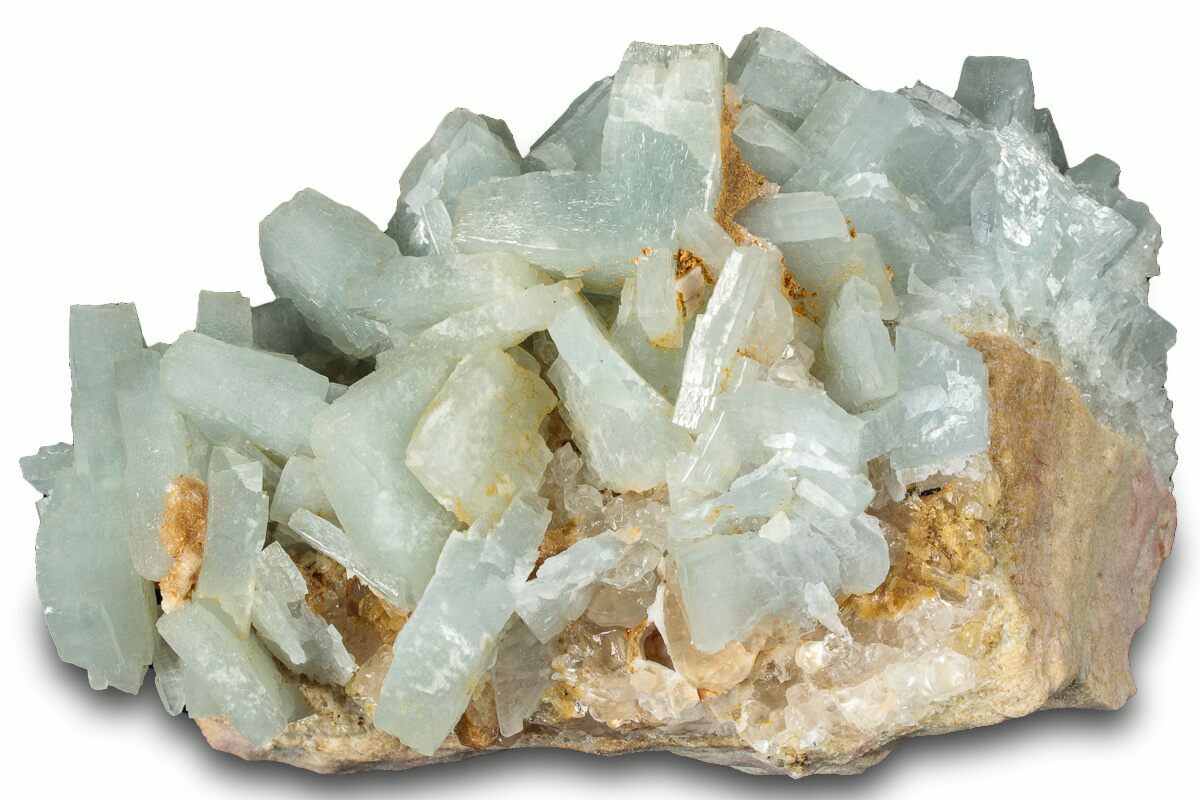 3.95" Tabular, Blue Barite Crystal Cluster - Morocco (#317187) For Sale ...