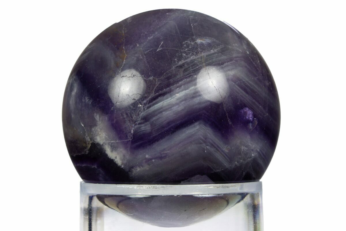 1.45" Purple Banded Fluorite Sphere - China (#319743) For Sale ...
