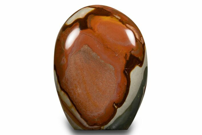 3.9" Free-Standing, Polished Polychrome Jasper - Madagascar (#323614 ...