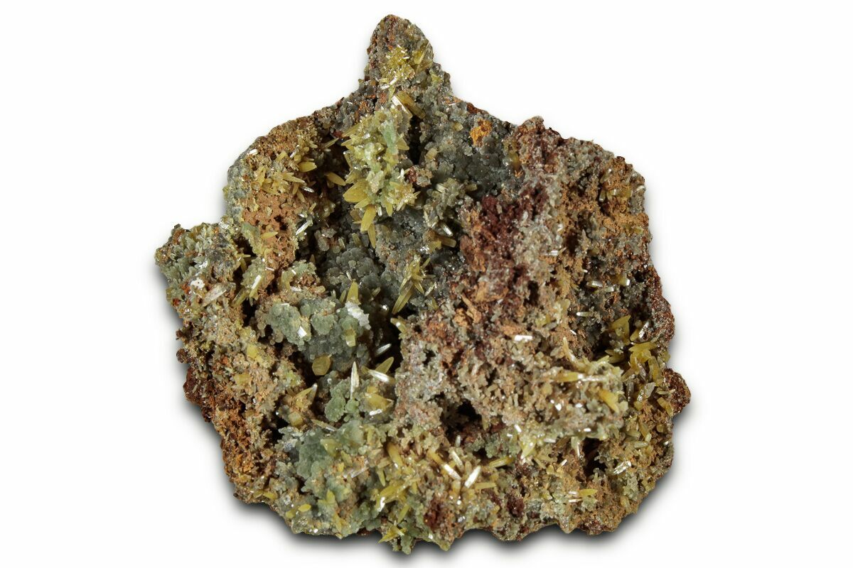 1.6" Wulfenite & Green Botryoidal Mimetite Association - Mexico ...