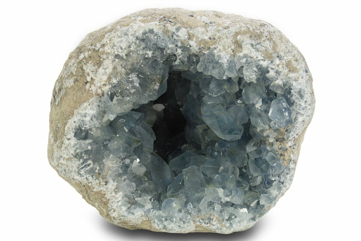 7.6" Crystal Filled Celestine (Celestite) Geode - Madagascar (#333877) For Sale - FossilEra.com
