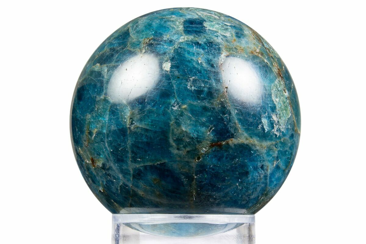 2" Bright Blue Apatite Sphere - Madagascar (#334017) For Sale ...