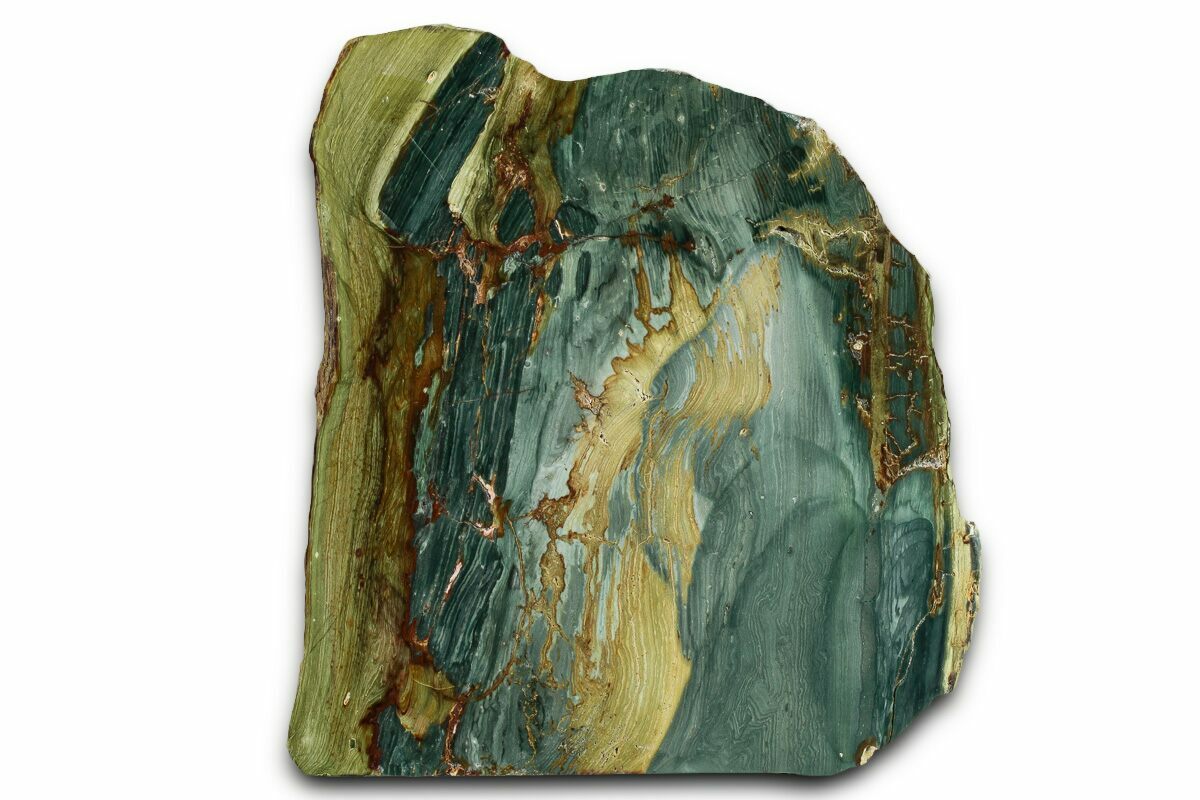 5.05" Free-Standing, Gary Green Jasper (Larsonite) Bog Wood - Oregon ...