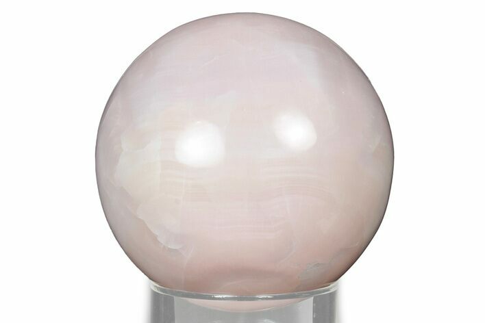 3.75" Polished Pink Manganoan (Mangano) Calcite Sphere - Fluorescent ...