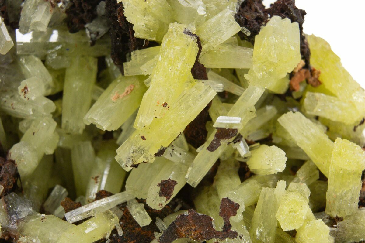 1.9" Yellow-Green Mimetite Crystals on Matrix - Congo (#335210) For ...