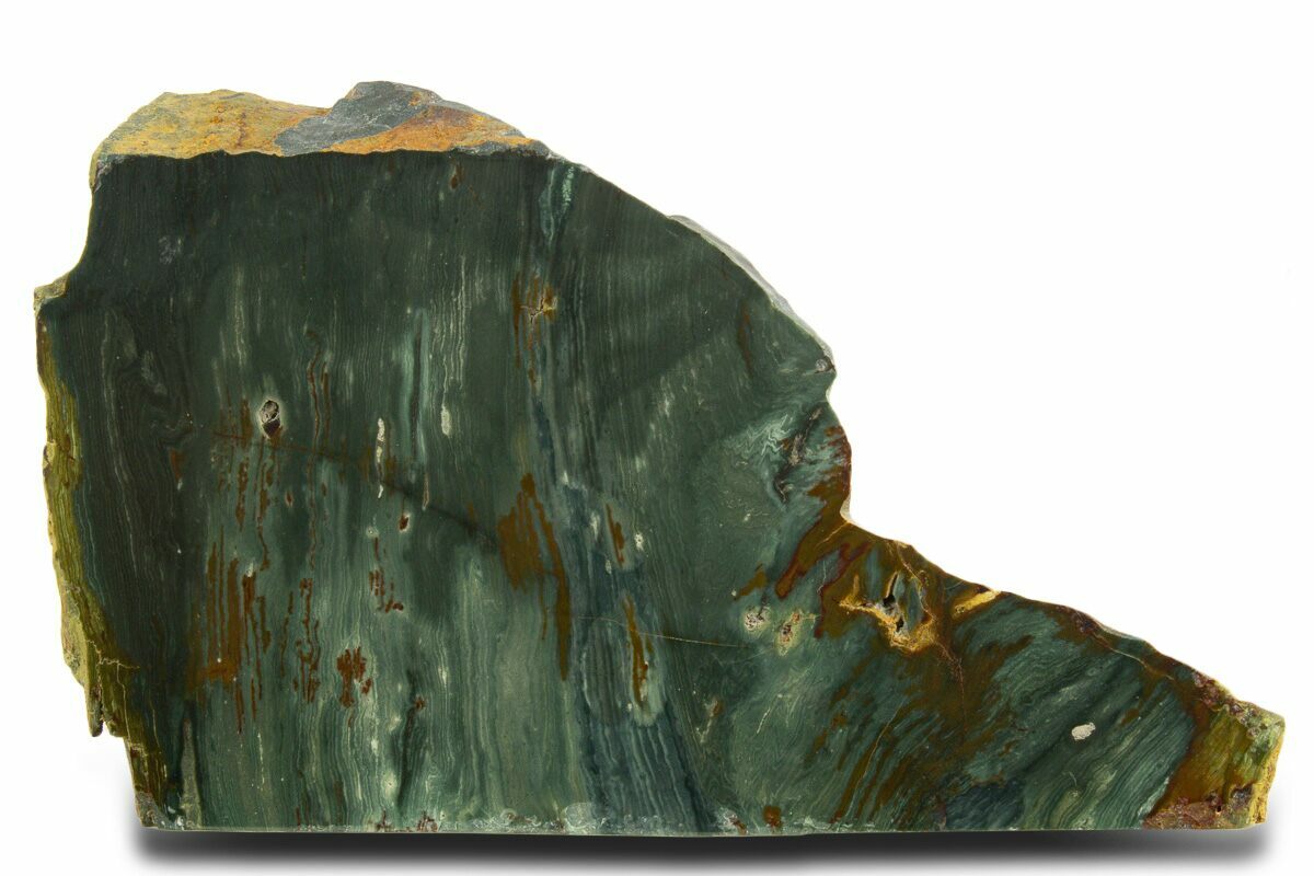4.55" Free-Standing, Gary Green Jasper (Larsonite) Bog Wood - Oregon ...