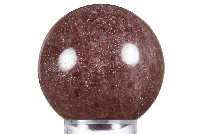 2.2" Polished Strawberry Quartz Sphere (#342062) For Sale - FossilEra.com