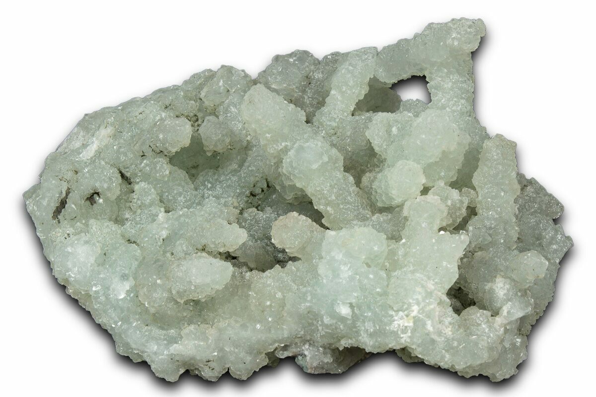 3.5" Sparkly Prehnite Pseudomorph After Laumontite - India (#342424 ...