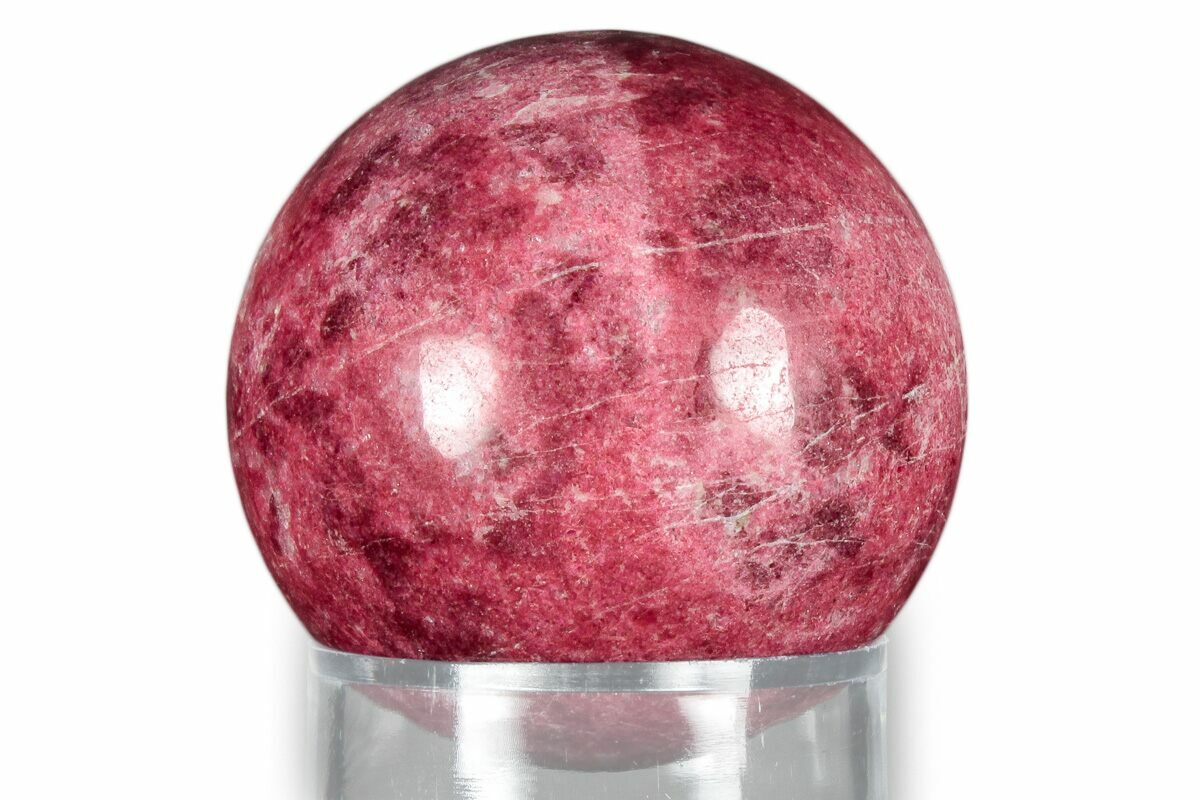 1.6" Hot-Pink, Polished Thulite Sphere - Trondheim, Norway (#343927 ...