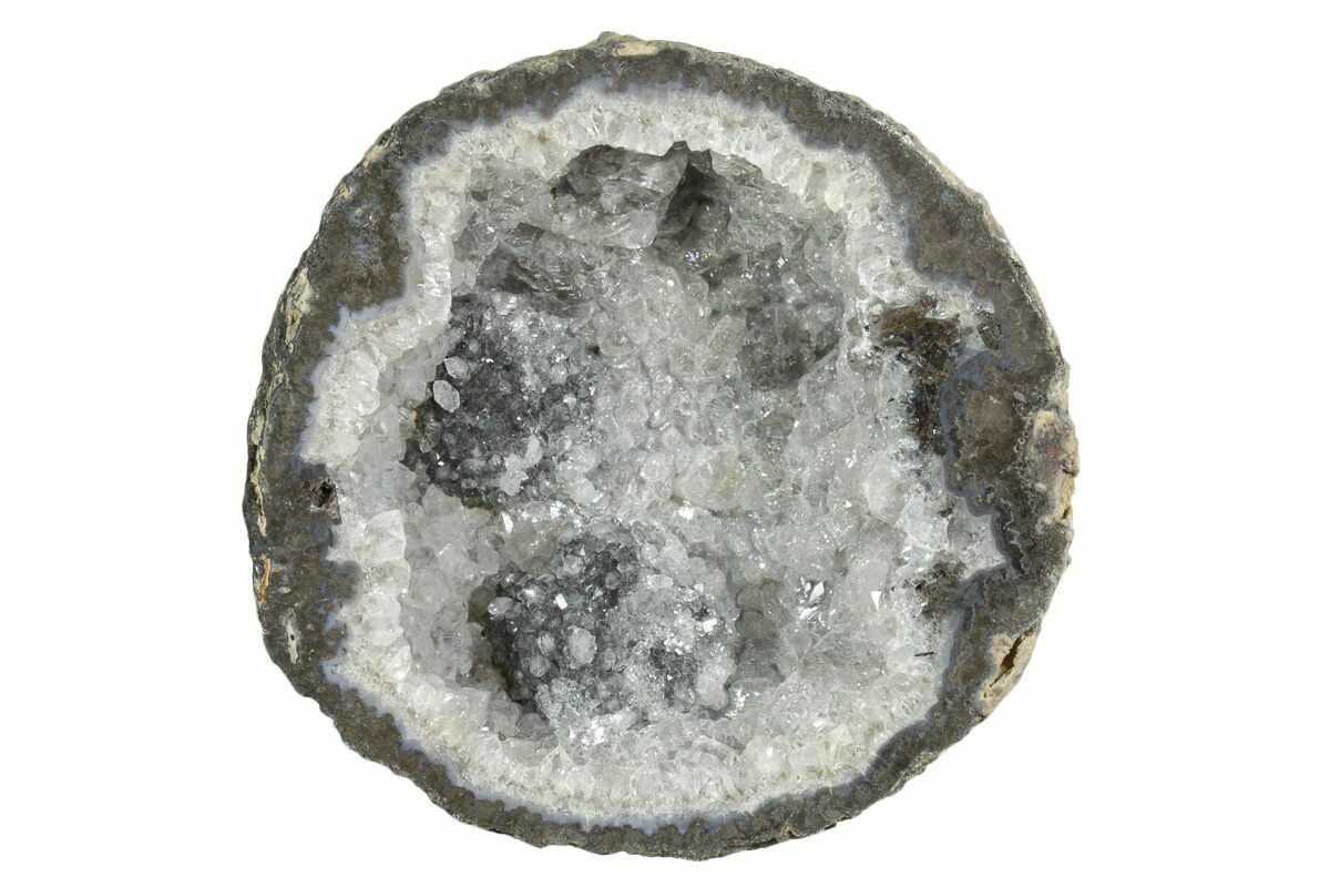 4.3" Las Choyas "Coconut" Geode Half with Quartz & Calcite - Mexico ...